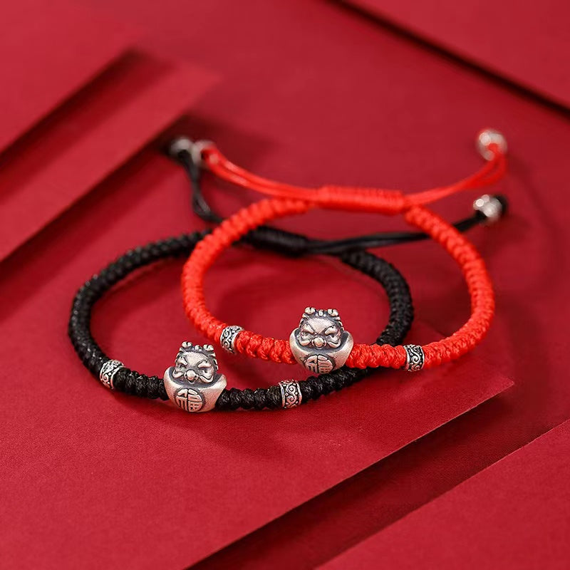 Wealth Ingots Red String Bracelet For Couple-Prosperity Abundance ...