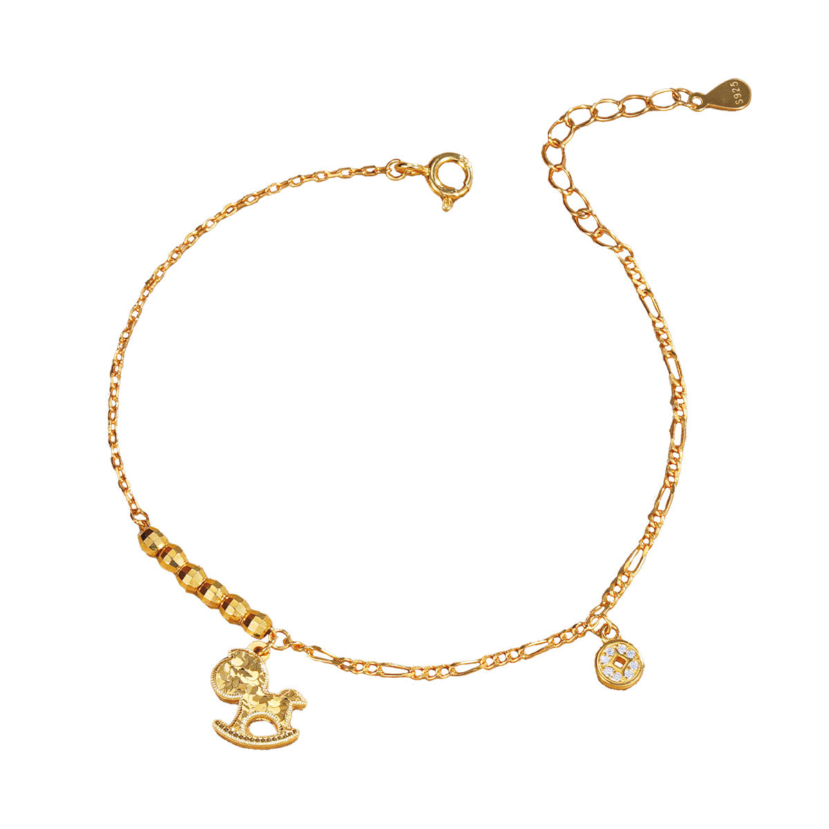 Fortune Gallop Golden Bracelet–Lucky Horse of Wealth 2026 Year of the ...
